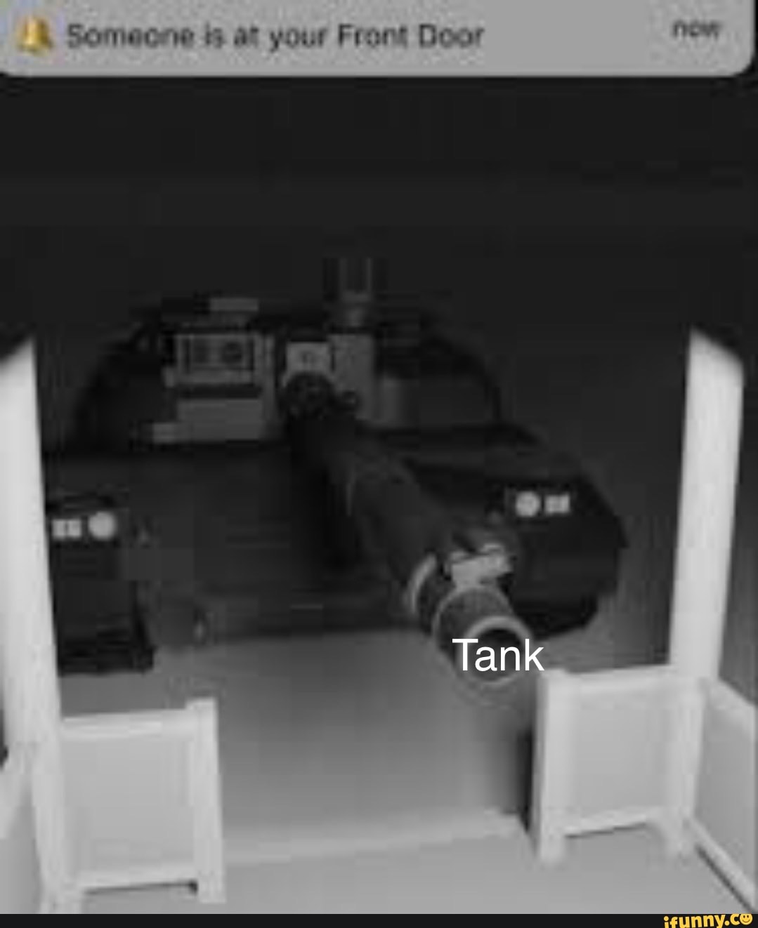 Someone at your Front Door Tank - iFunny