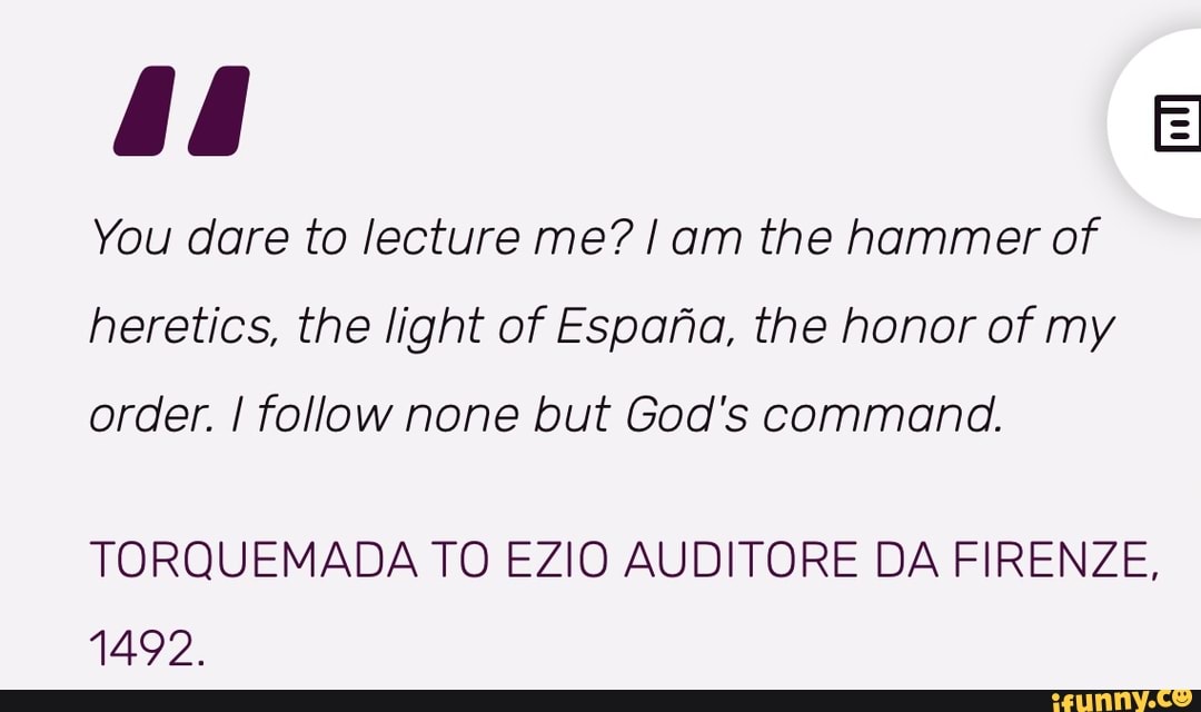 Torquemada memes. Best Collection of funny Torquemada pictures on iFunny