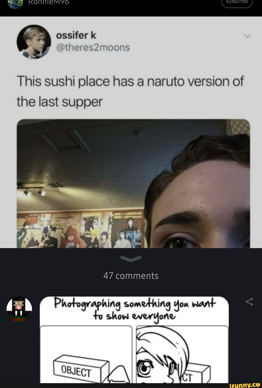 This sushi place has a naruto version of the last supper ps ay 47 ...