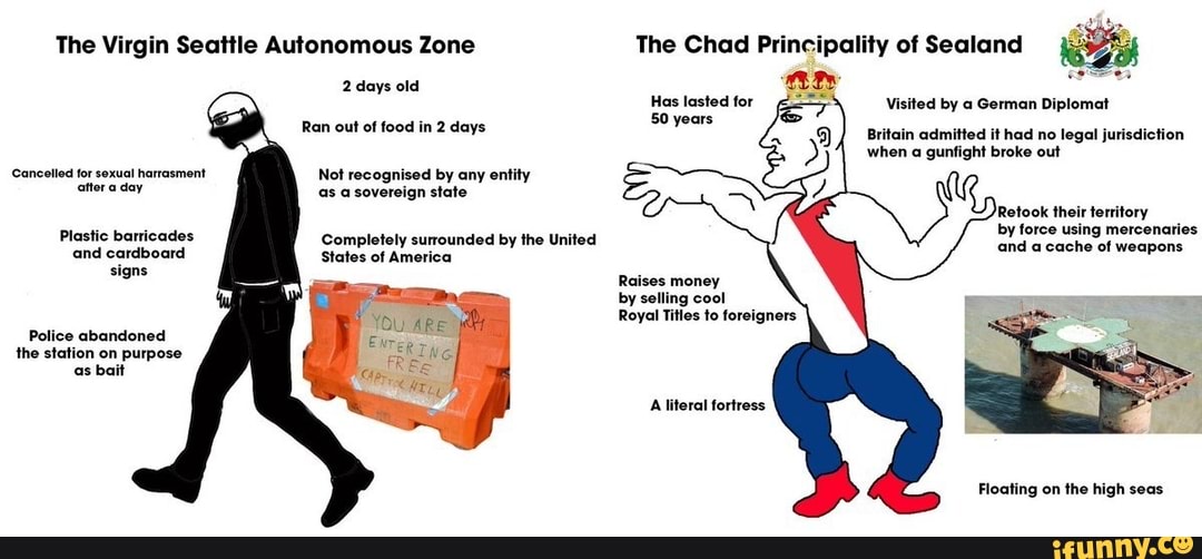 The Virgin Seattle Autonomous Zone The Chad Principality of Sealand 2 ...