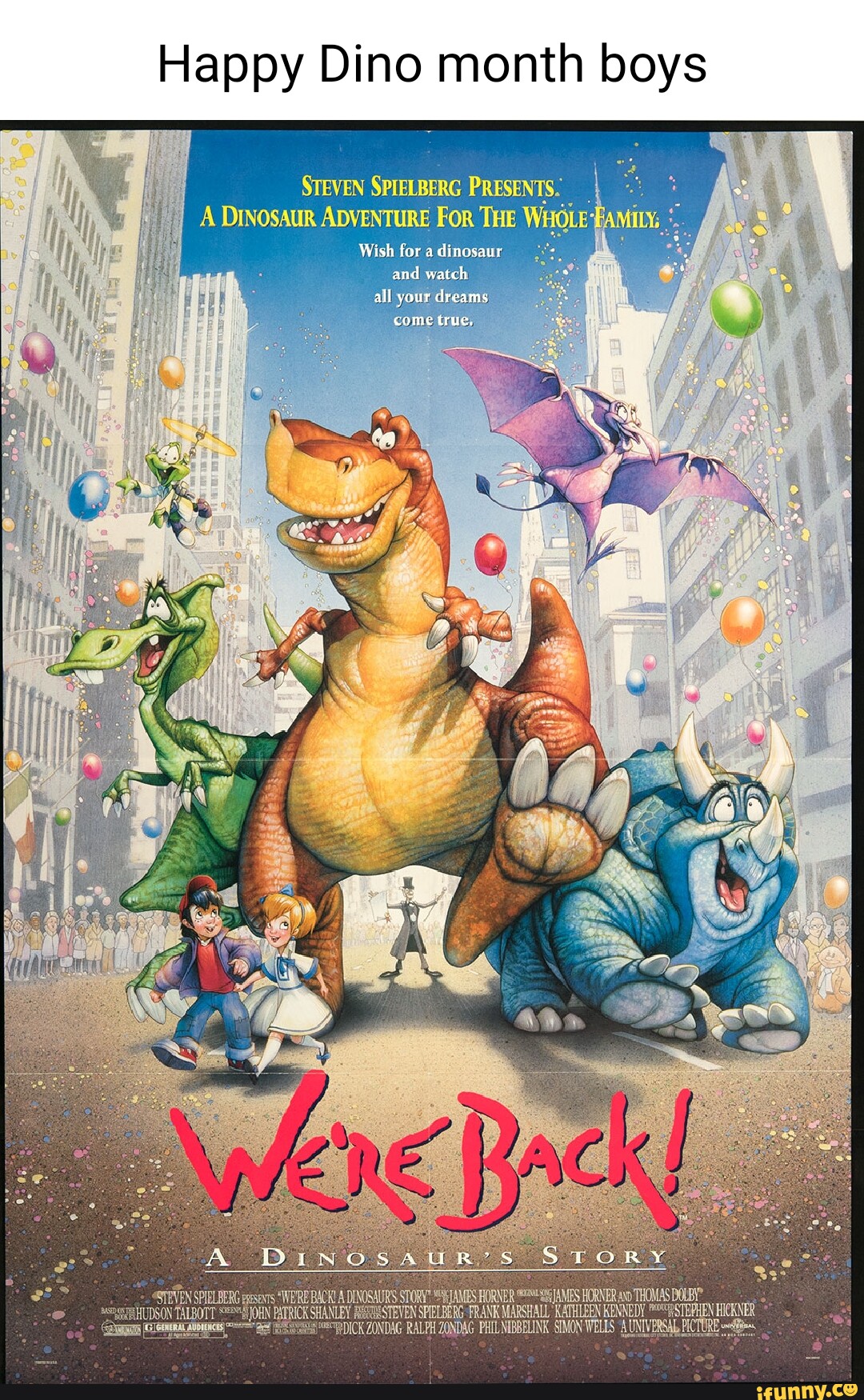 Happy Dino month boys STEVEN SPIELBERG PRESENTS. A DINOSAUR ADVENTURE ...