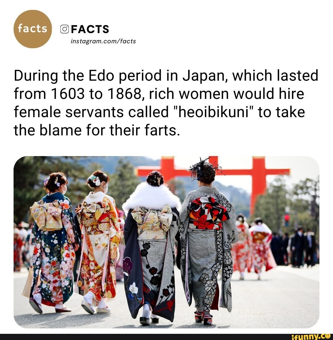Facts I @FACTS During the Edo period in Japan, which lasted from 1603 ...