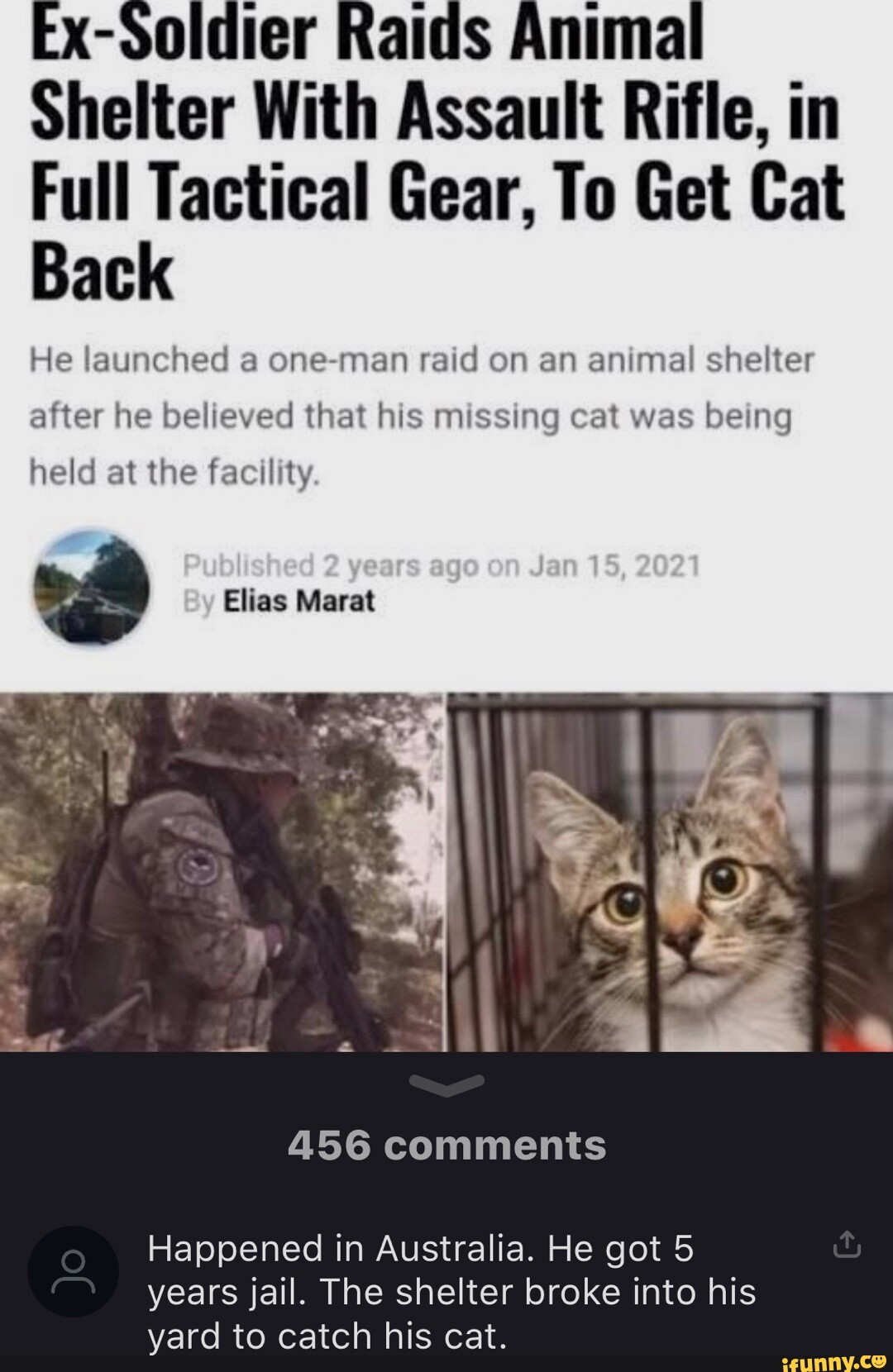 Ex-Soldier Raids Animal Shelter With Assault Rifle, in Full Tactical ...