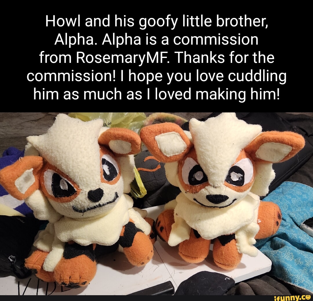 Howl and his goofy little brother, Alpha. Alpha is a commission from ...