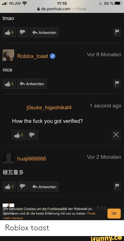 Robloxtoast memes. Best Collection of funny Robloxtoast pictures on iFunny