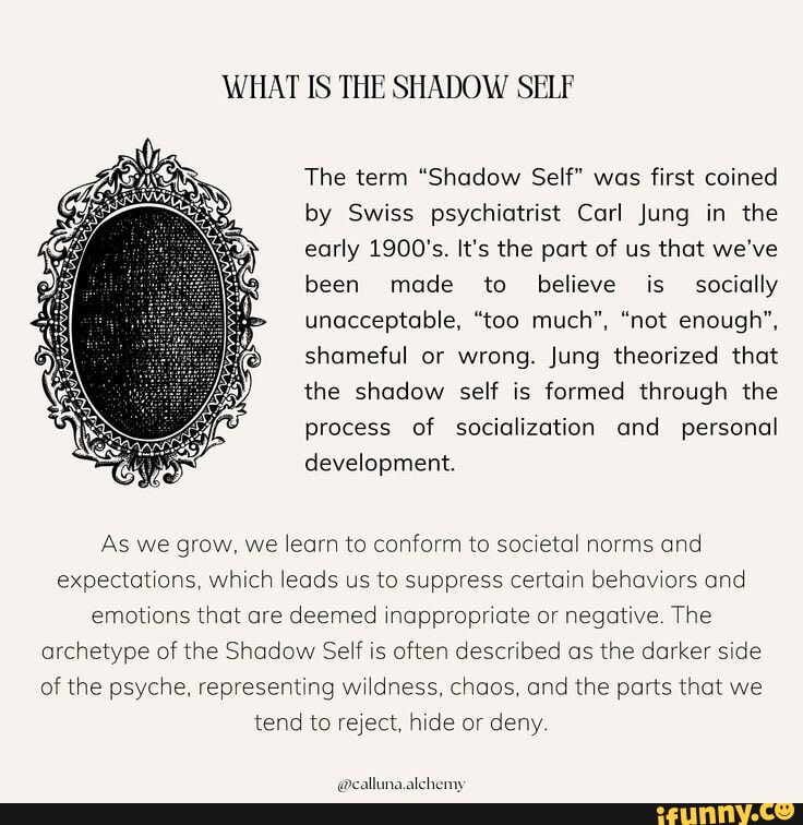 WHAT IS THE SHADOW SELF The term "Shadow Self" was first coined by ...