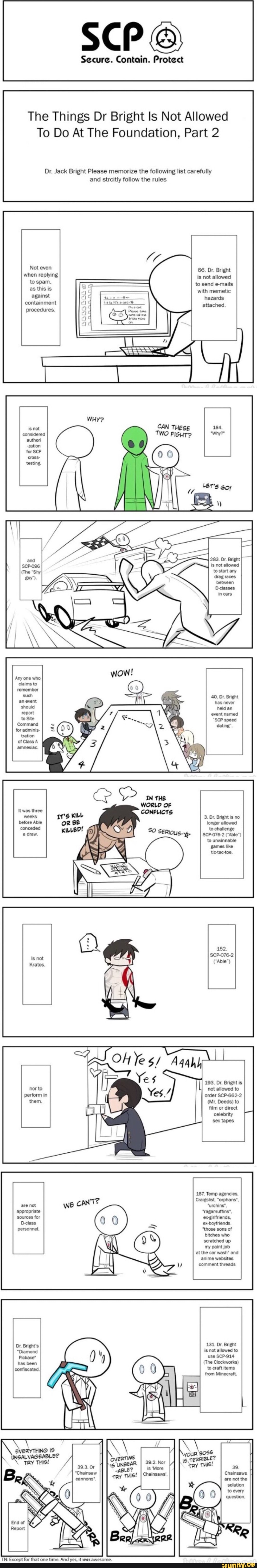 SCP ©) Secure. Contain. Protect The Things Dr Bright Is Not Allowed To ...