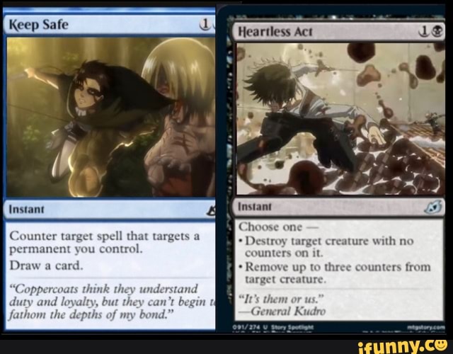 Choose one Destroy target creature with no counters on it Keep Safe ...