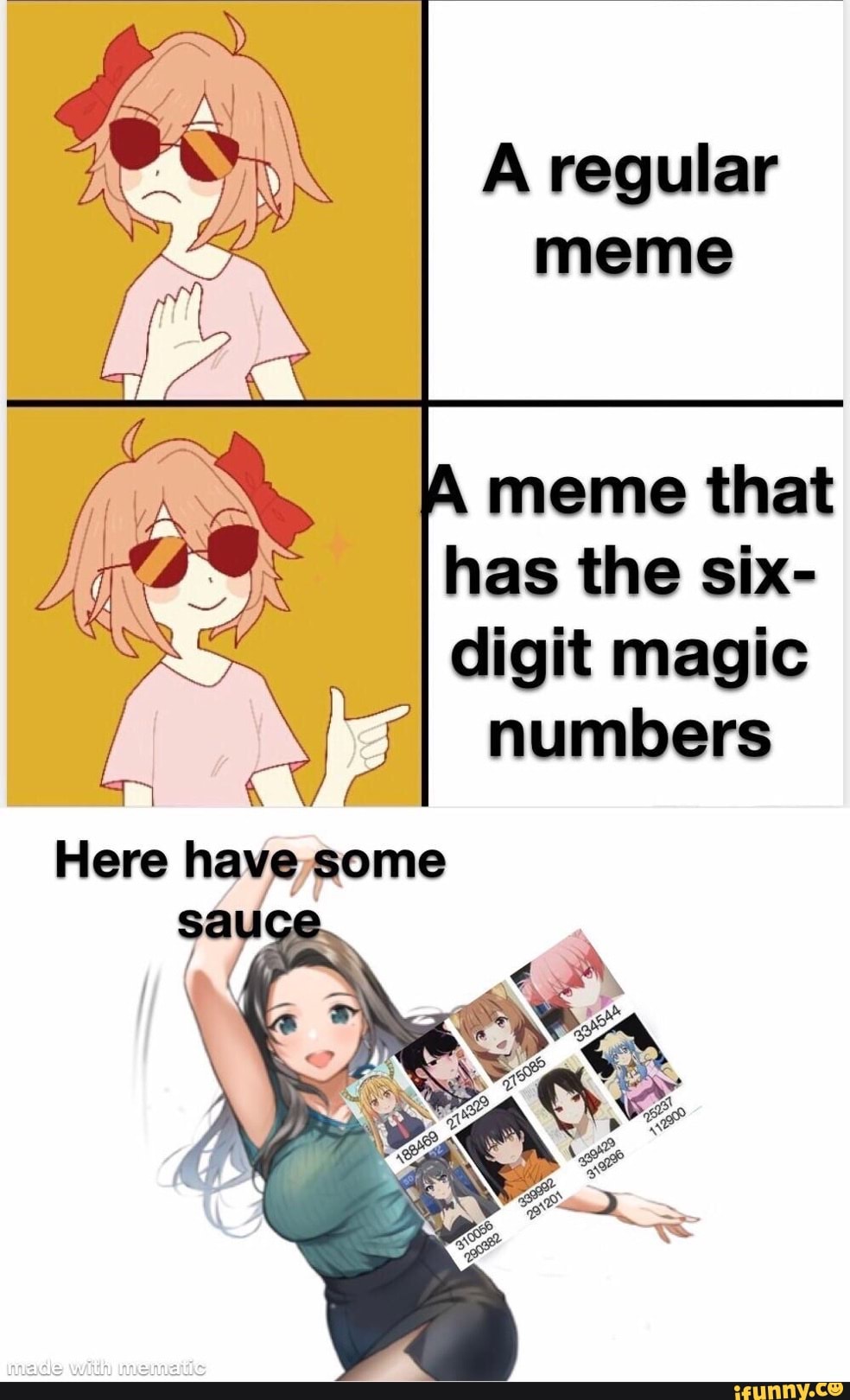 A Regular Meme A Meme That Has The Six Digit Magic Numbers IFunny 