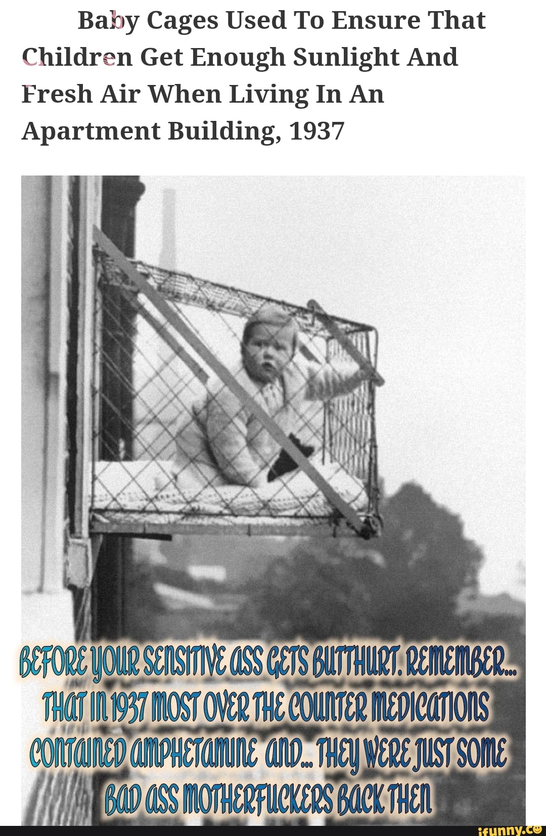 Baby Cages Used To Ensure That Children Get Enough Sunlight And Fresh ...