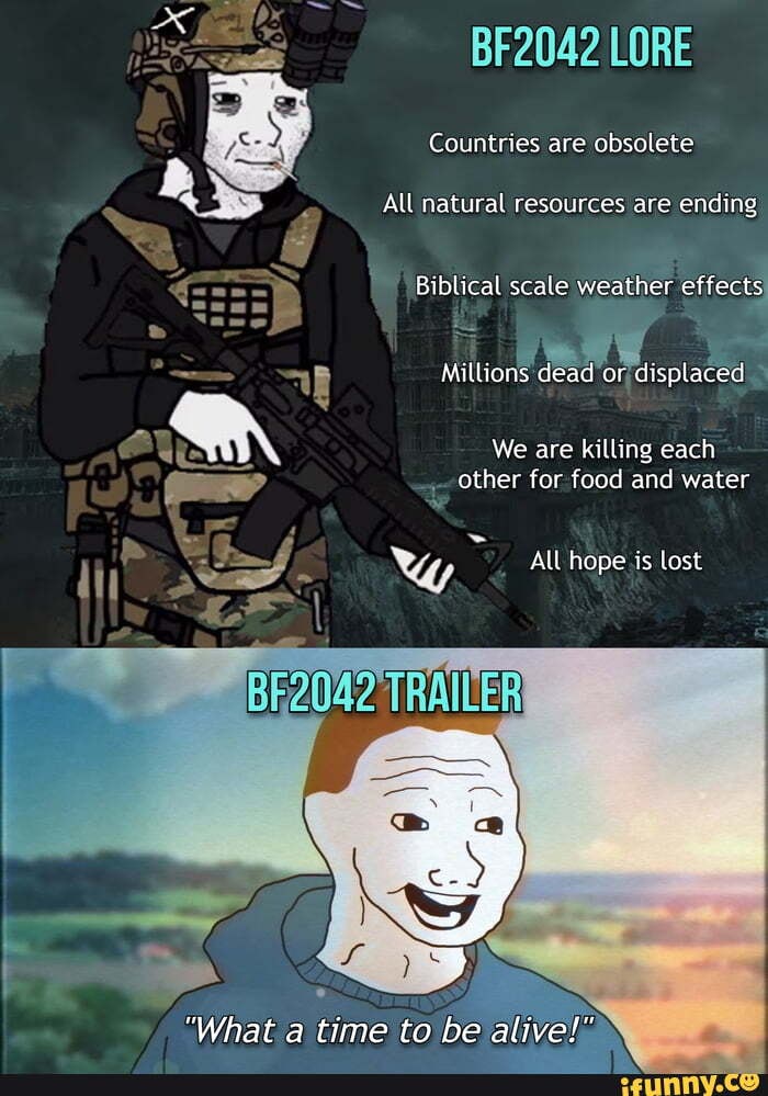 BF2042 LORE Countries are obsolete All natural resources are ending ...