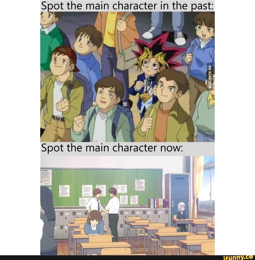 Pot the main character in the past: Spot the mai Spot the main ...