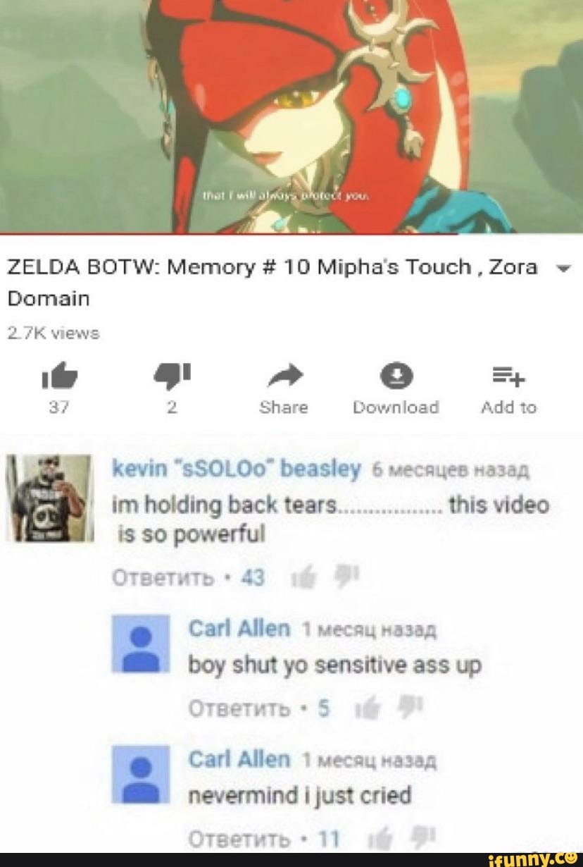 ZELDA BOTW: Memory # 10 Mipha's Touch, Zara Domain views 37 2 Share ...