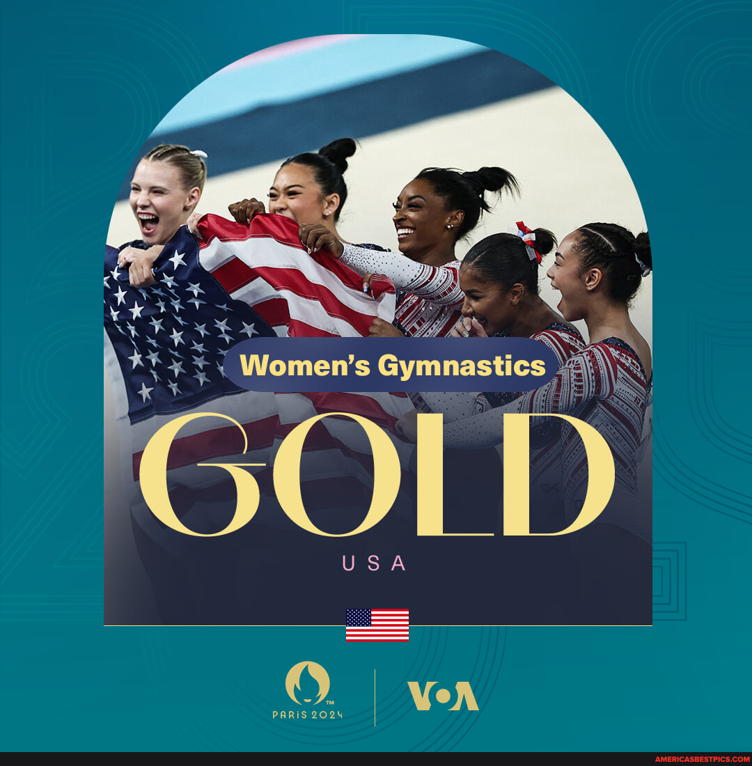 The US Simone Biles and teammates celebrate after team USA won the ...