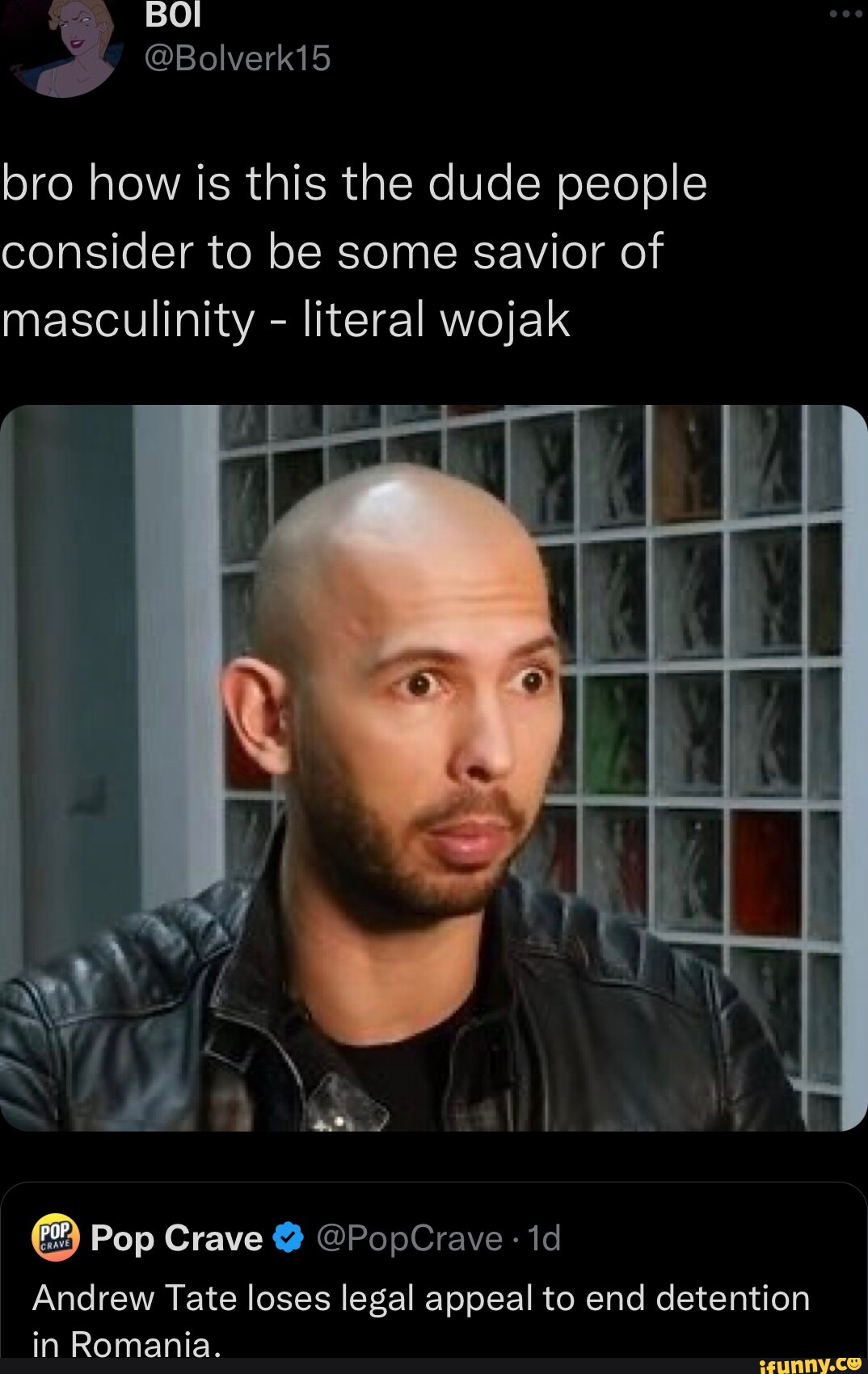 Bro how is this the dude people consider to be some savior of ...