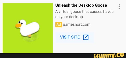 Unleash the Desktop Goose A virtual goose that causes havoc on your ...