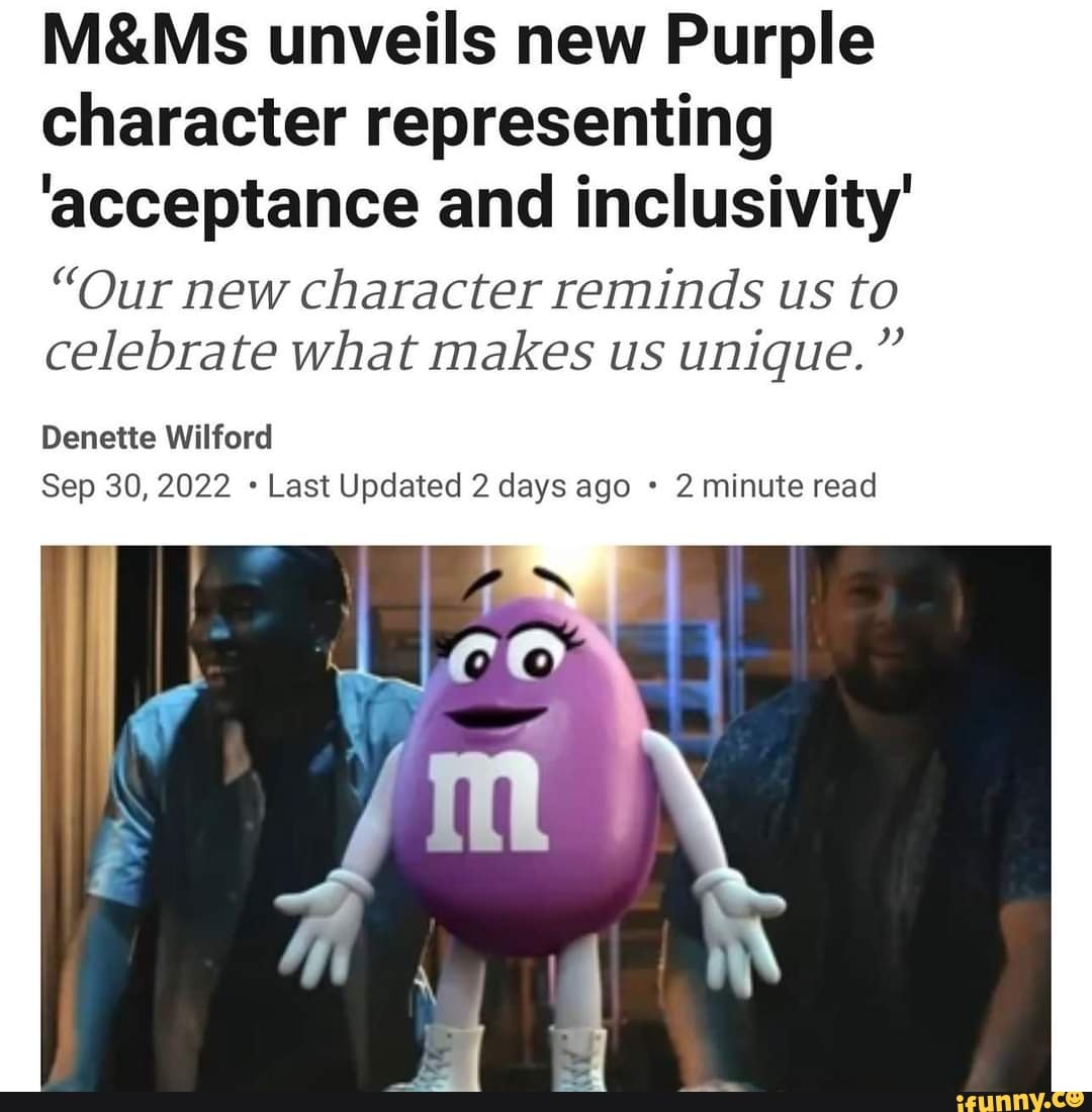 Unveils new Purple character representing 'acceptance and inclusivity ...