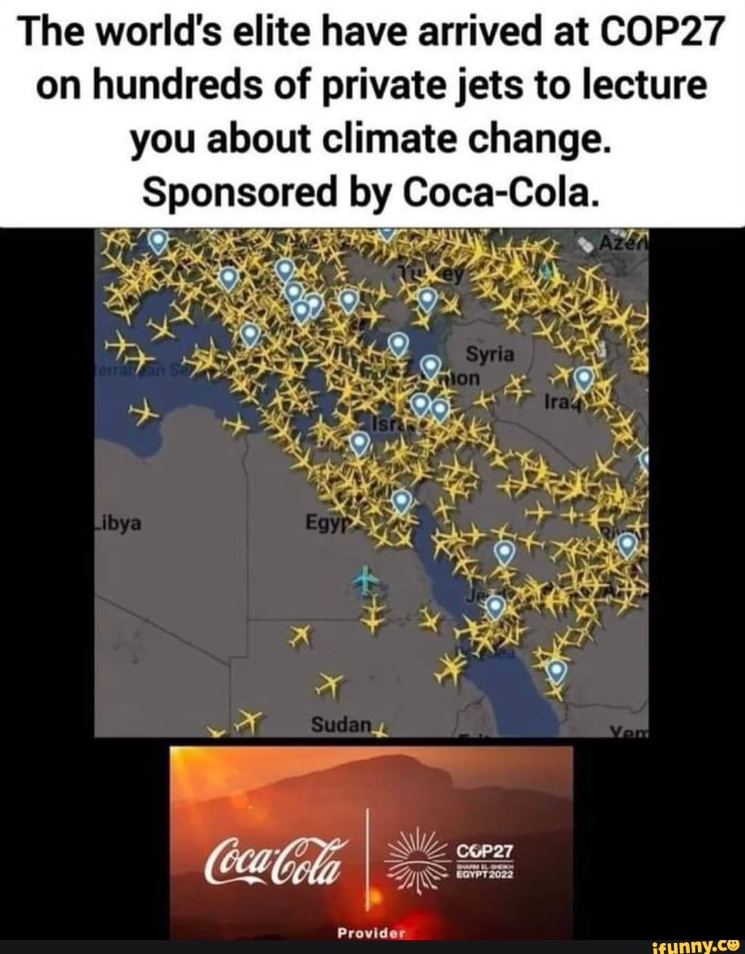 The world's elite have arrived at COP27 on hundreds of private jets to ...