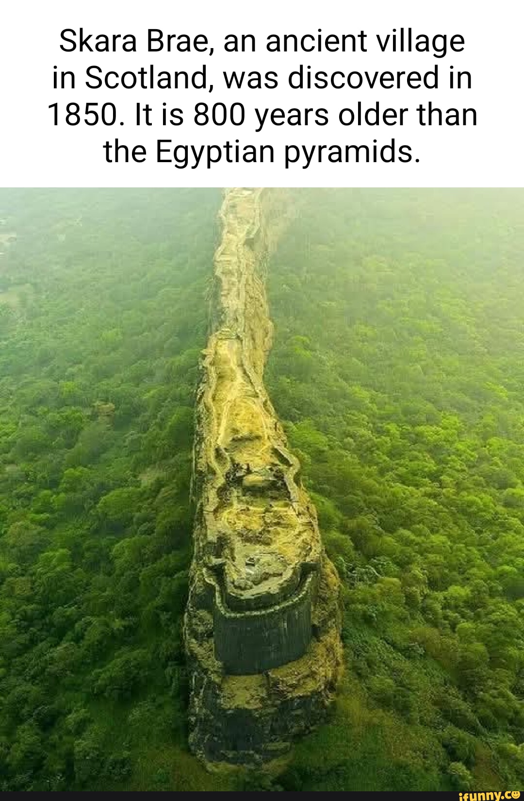 Skara Brae, an ancient village in Scotland, was discovered in 1850. It ...