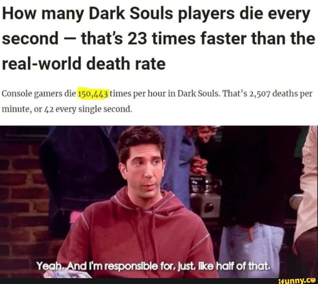 How many Dark Souls players die every second - that's 23 times faster ...