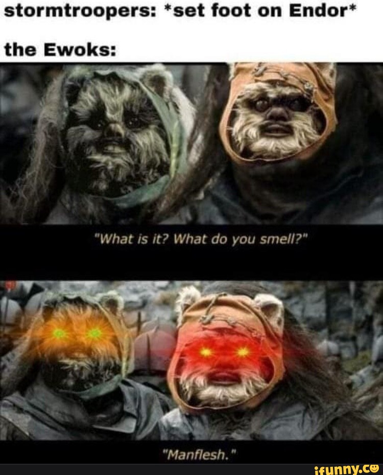 Feat On The Ewoks What It What Do You Smell Manflesh Ifunny