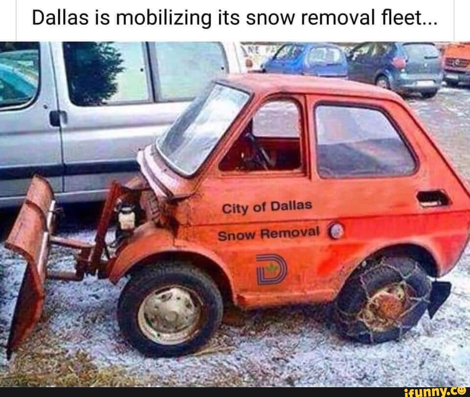 Dallas is mobilizing its snow removal fleet... City of Dallas Snow ...
