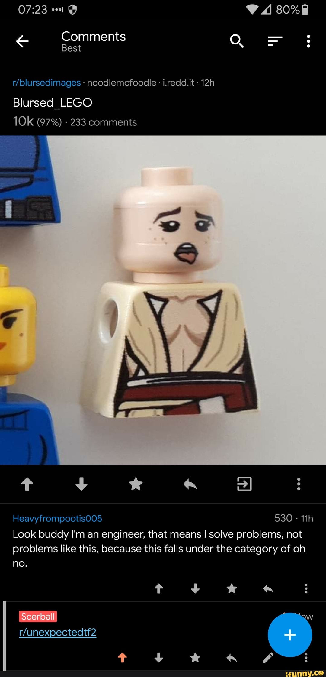 Blursed_ _LEGO (97%) - 233 comments t " 2) HeavyfrompootisO05 530: Look ...