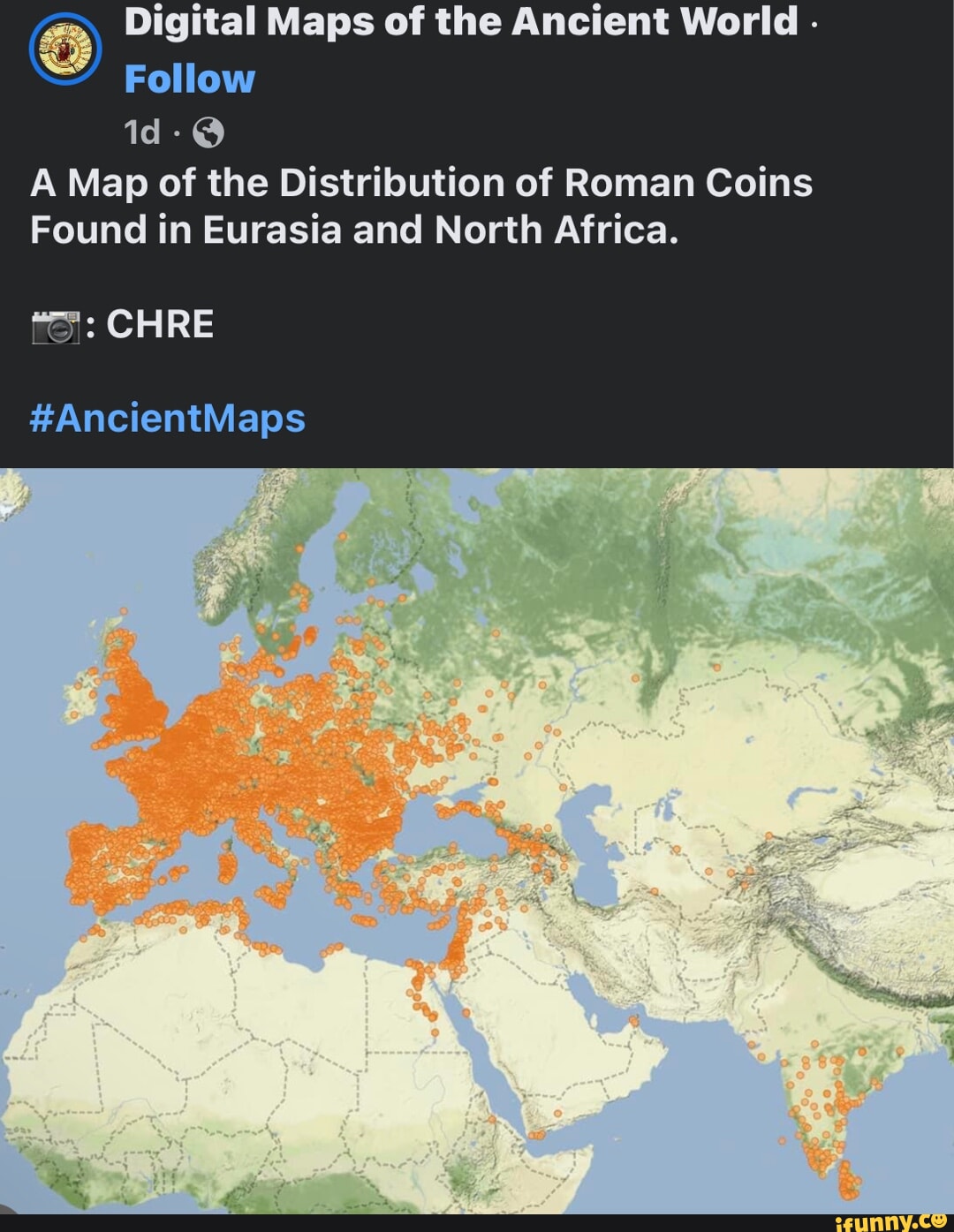 Digital Maps of the Ancient World Follow id A Map of the Distribution ...