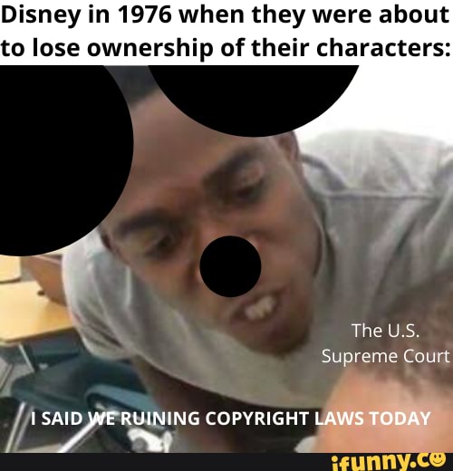 Disney in 1976 when they were about to lose ownership of their ...