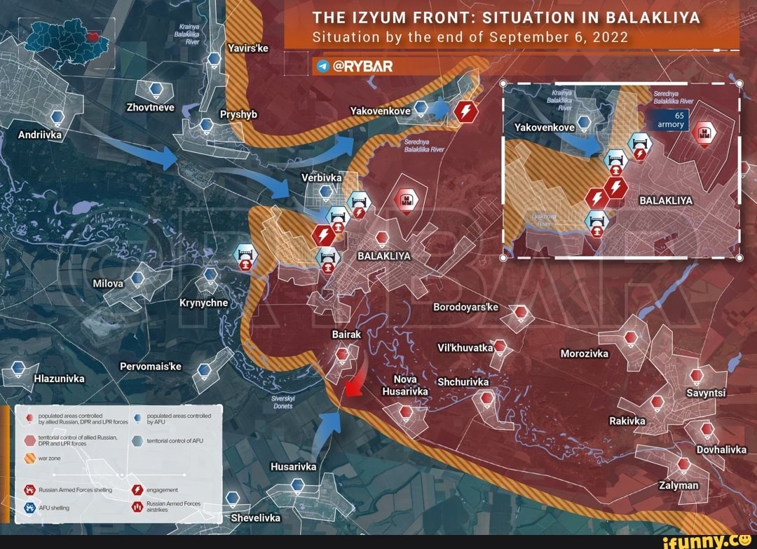 THE IZYUM FRONT: SITUATION IN BALAKLIYA Situation by the end of ...
