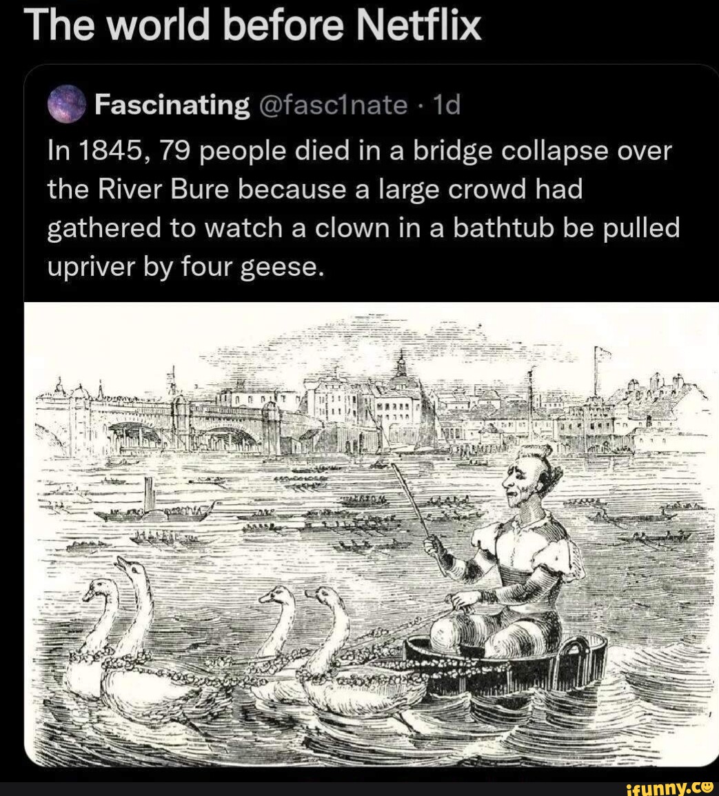 The world before Netflix Fascinating @fascinate - In 1845, 79 people ...