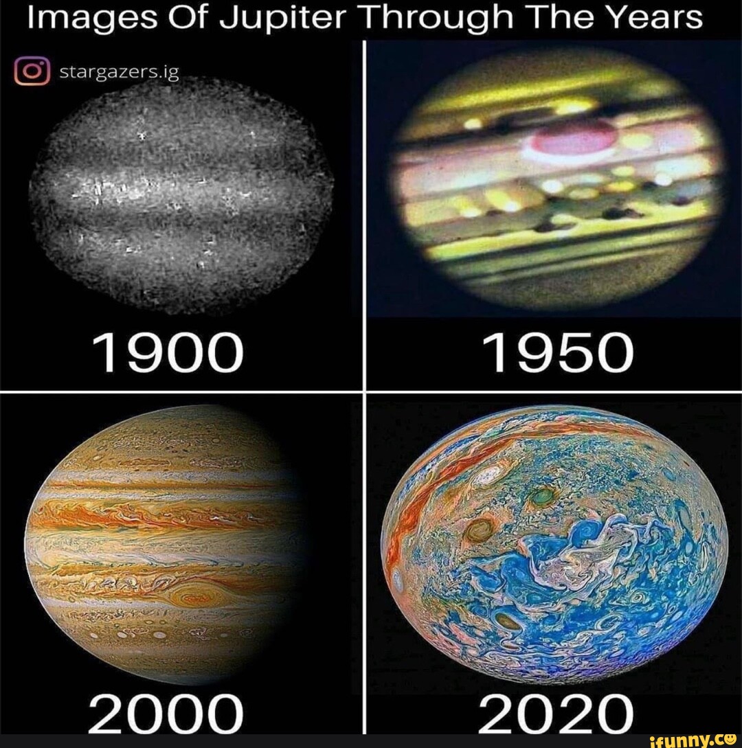 Images Of Jupiter Through The Years Stargazer 1900 1950 - iFunny