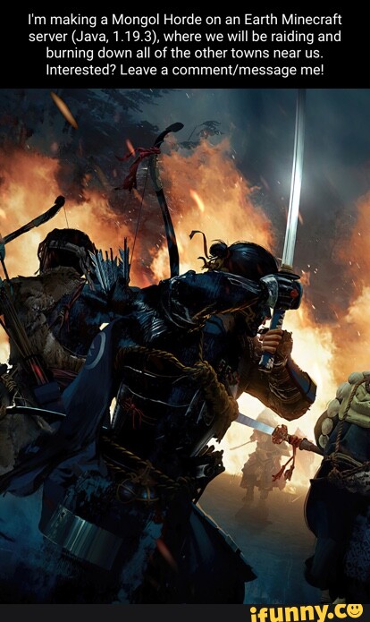 I'm making a Mongol Horde on an Earth Minecraft server (Java, 1.19.3 ...