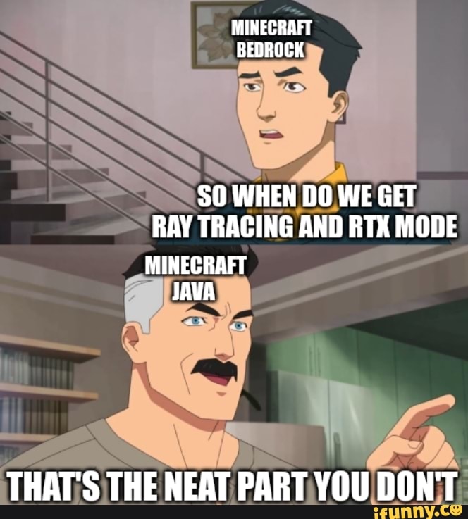 MINECRAFT BEDROCK SO WHEN DO WE GET RAY TRACING AND RTK MODE MINECRAFT ...