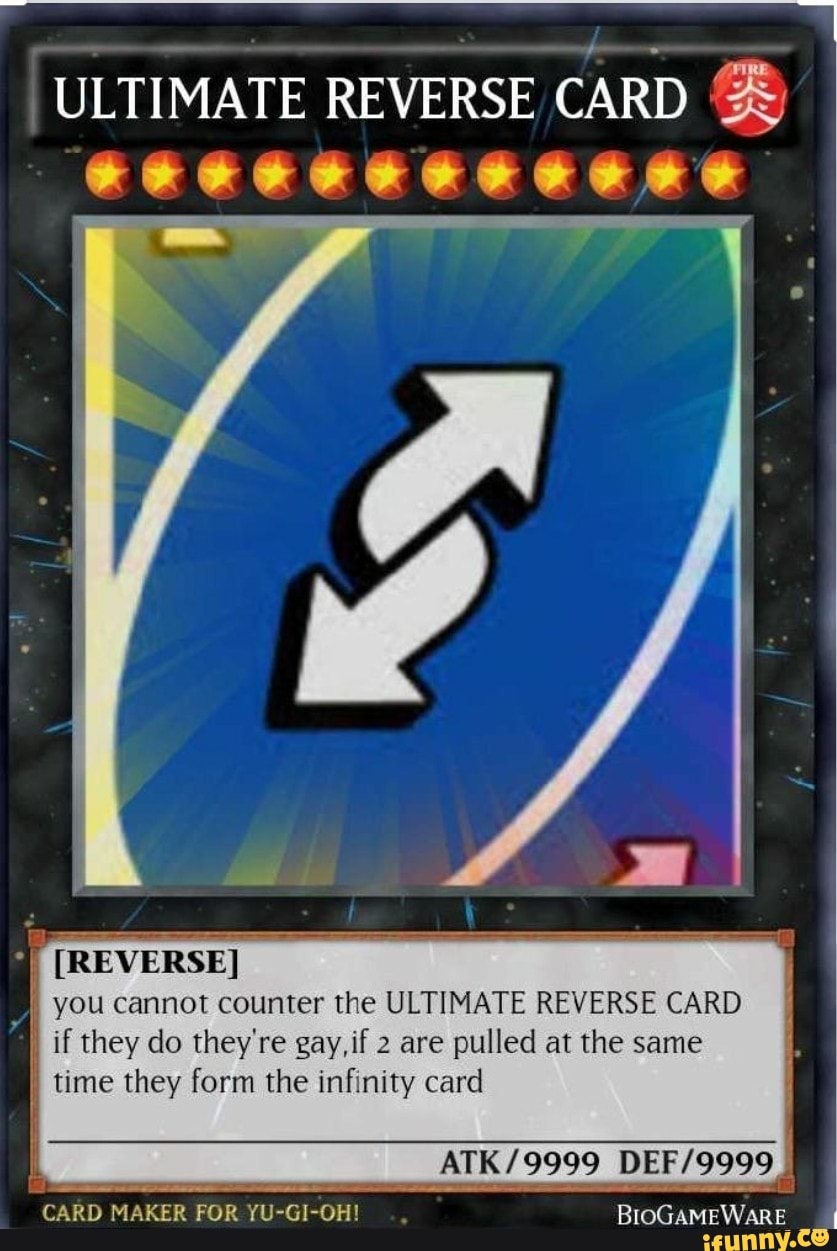 Infinite Reverse Card - Printable Cards