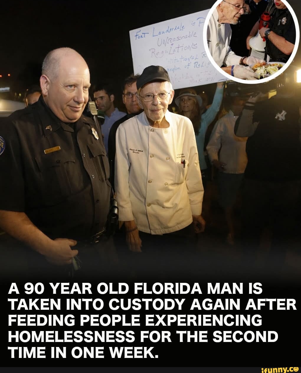 A 90 YEAR OLD FLORIDA MAN IS TAKEN INTO CUSTODY AGAIN AFTER FEEDING ...