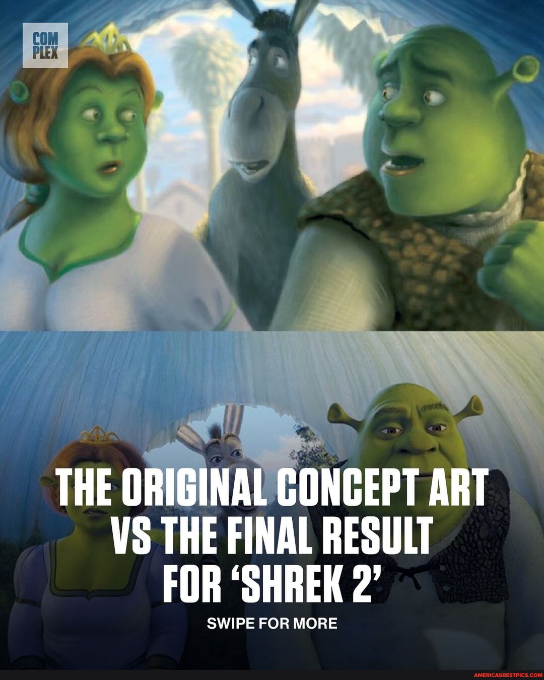 Shrek shares the original concept art vs the final result for ‘Shrek 2 ...