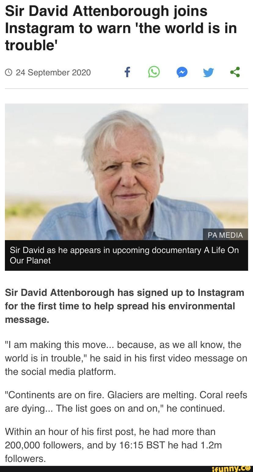 David_attenborough memes. Best Collection of funny David_attenborough pictures on iFunny