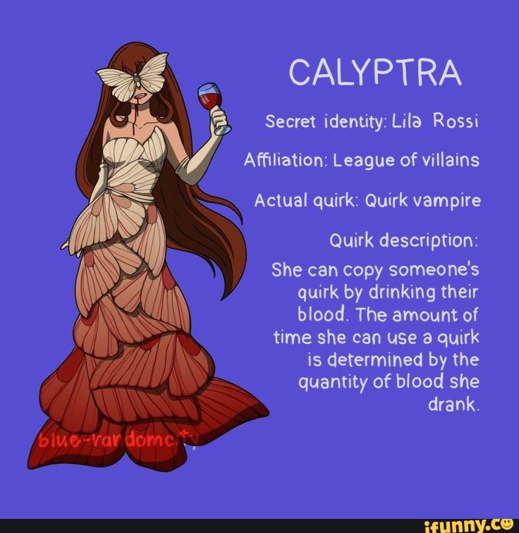 CALYPTRA Secret identity: Lila Rossi Affiliation: League of villains ...