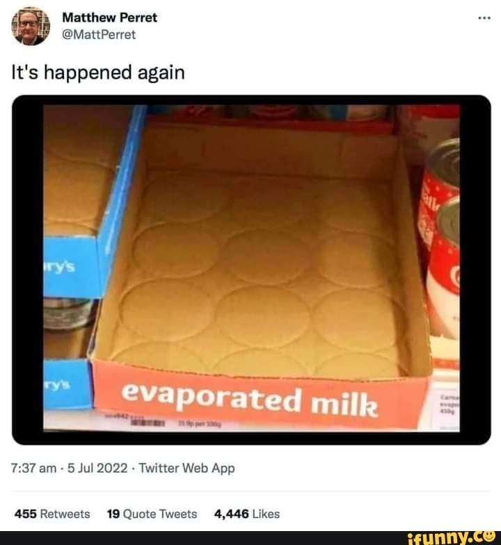 Matthew Perret It's happened again evaporated k / Jul Web Agp Likes ...