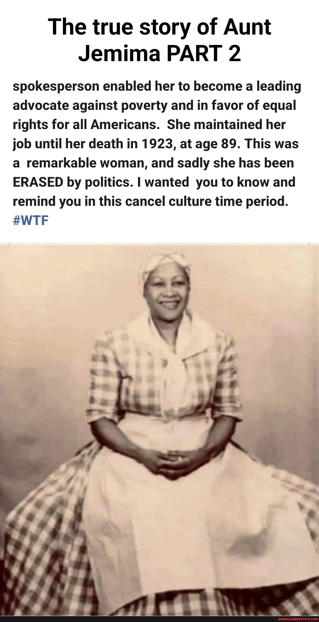 The true story of Aunt Jemima PART 2 spokesperson enabled her to become ...