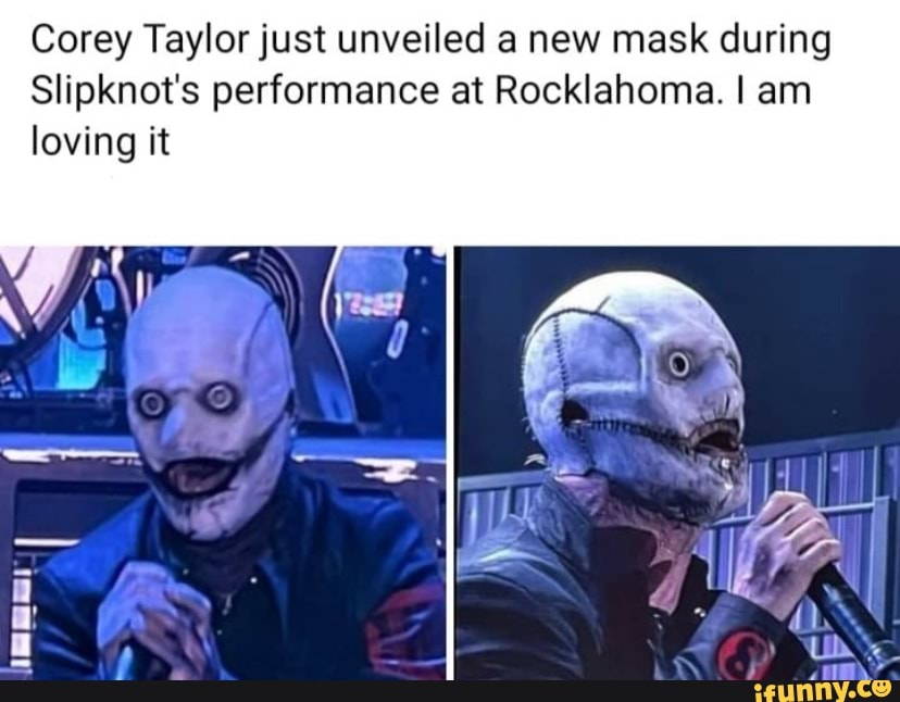 Corey Taylor just unveiled a new mask during Slipknot's performance at ...