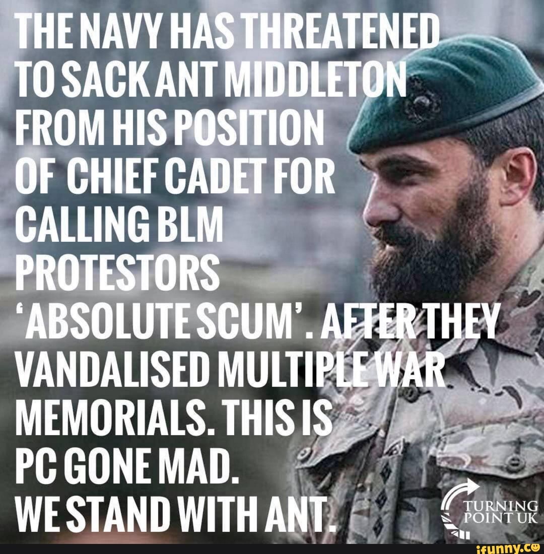 THE NAVY HAS THREATENED TO SACK ANT MIDDLETON FROM HIS POSITION OF ...
