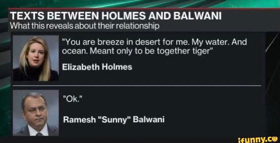 TEXTS BETWEEN HOLMES AND BALWANI What this reveals about their ...