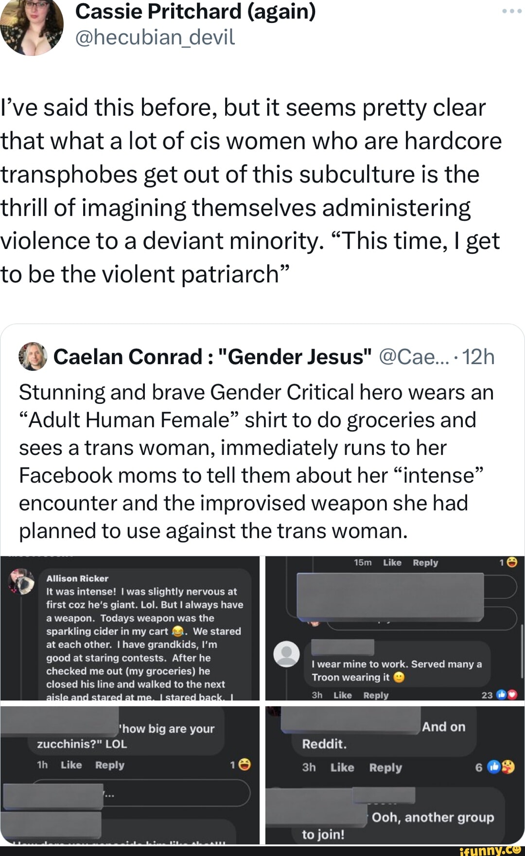 Cassie Pritchard @gain) @hecubian_devil I've said this before, but it ...