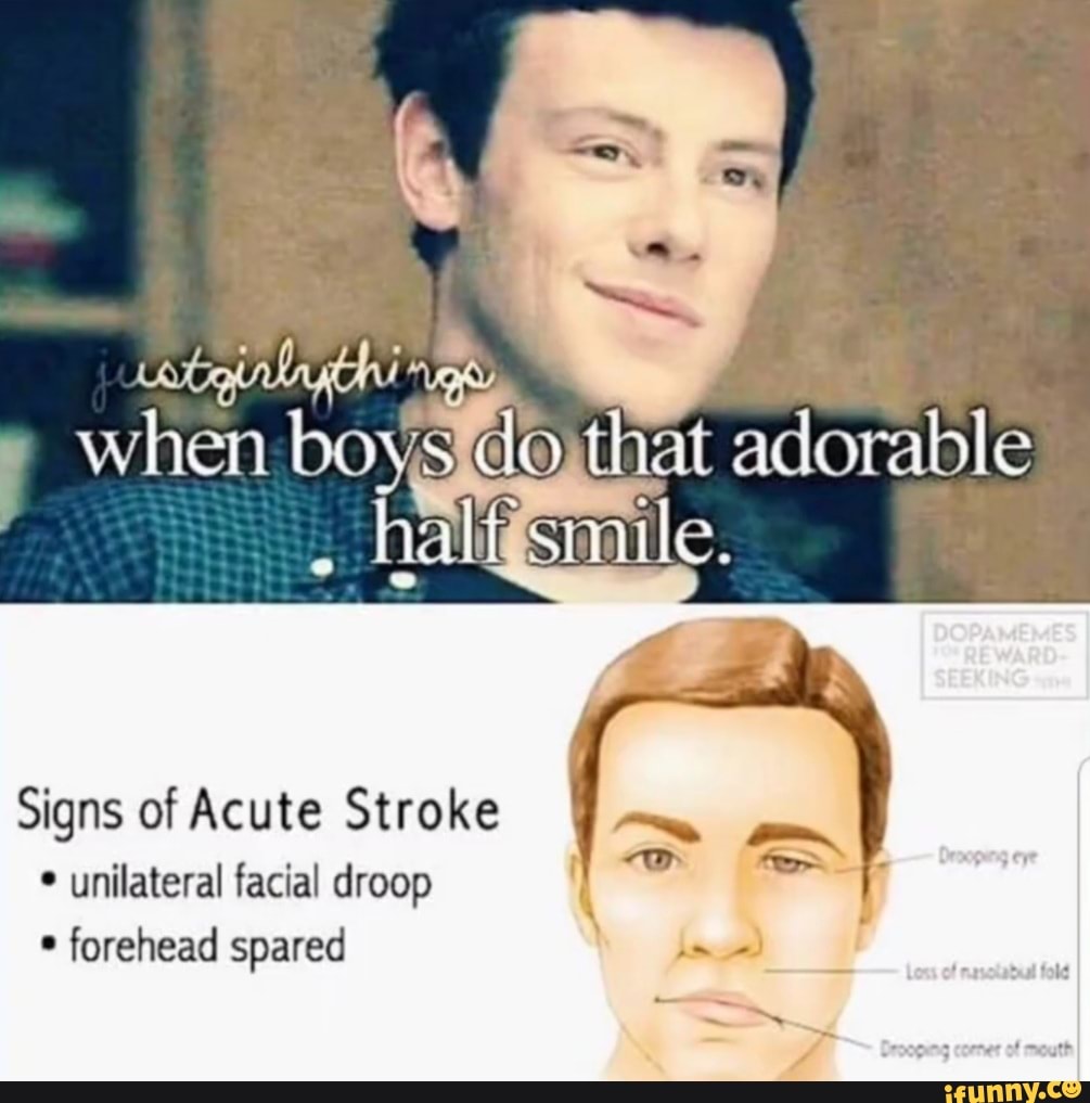 When boysd do that adorable Signs of Acute Stroke unilateral facial ...