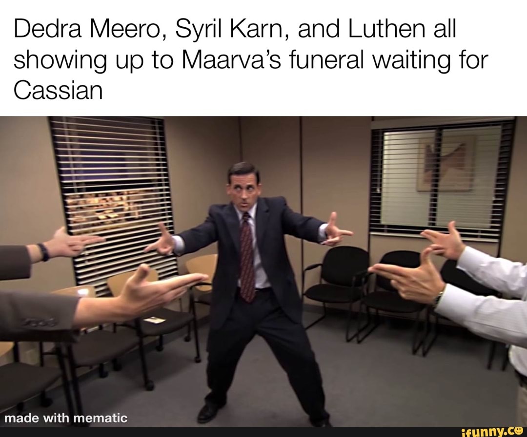 Dedra Meero, Syril Karn, and Luthen all Cassian showing up to Maarva's ...