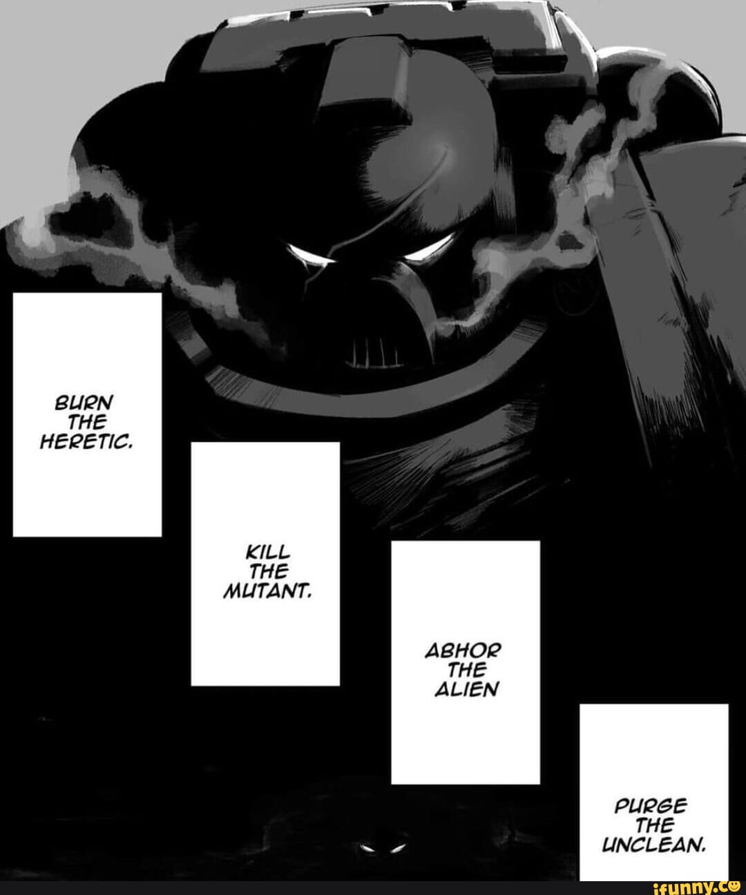 BURN THE HEPPETIC. KILL THE MUTANT. ALIEN PURGE THE UNCLEAN. - iFunny