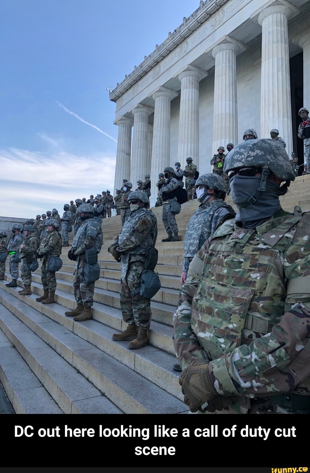 DC out here looking like a call of duty cut scene - DC out here looking ...