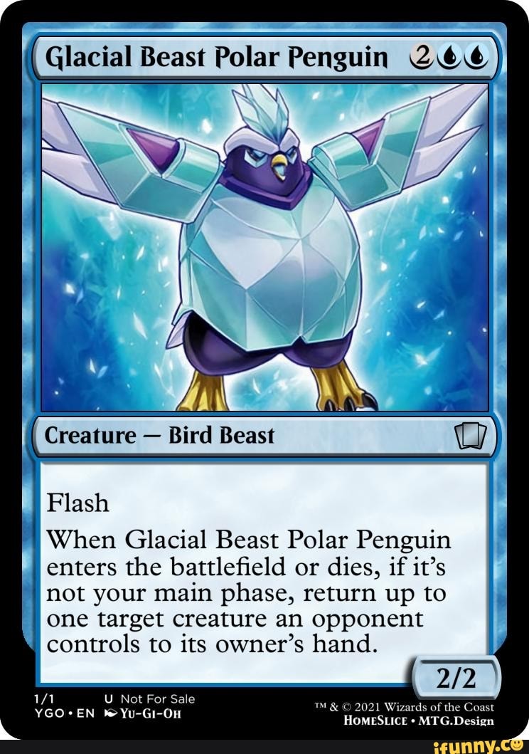 Glacial Beast Polar Penguin Beast Creature Bird Beast Flash When ...